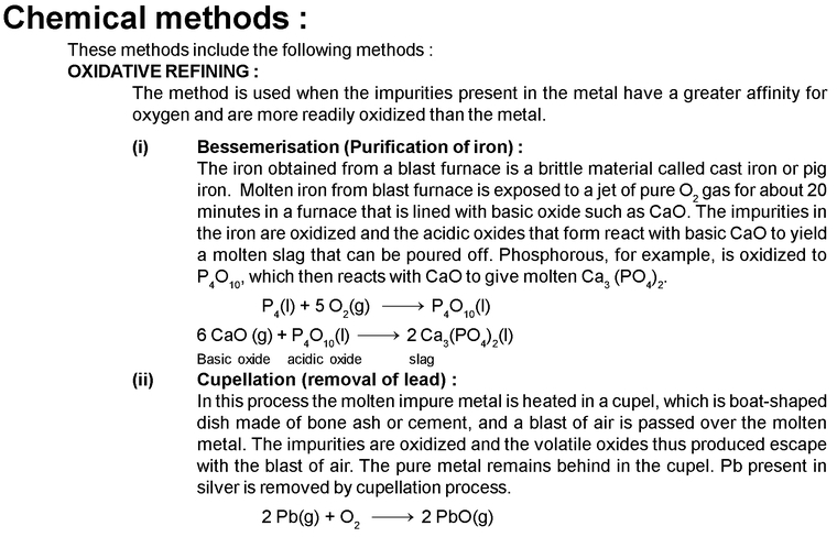 Metallurgy Revision Notes - IIT JEE/NEET Preparation | Nucleon