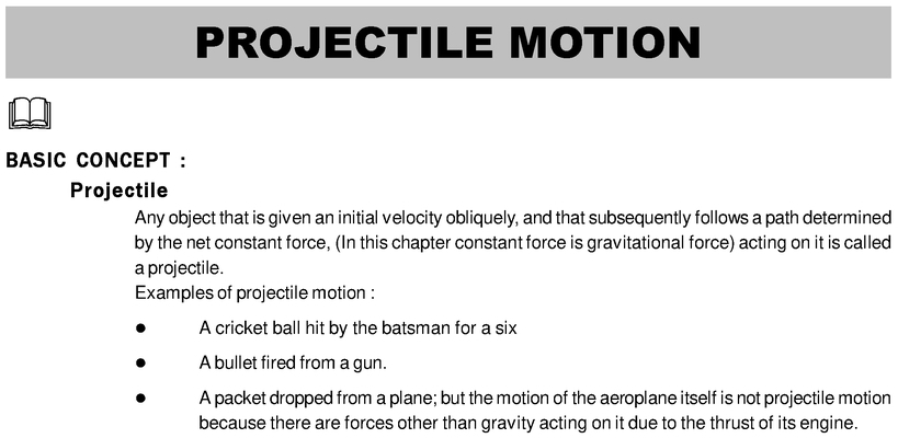 Projectile Motion Revision Notes - IIT JEE/NEET Preparation | Nucleon