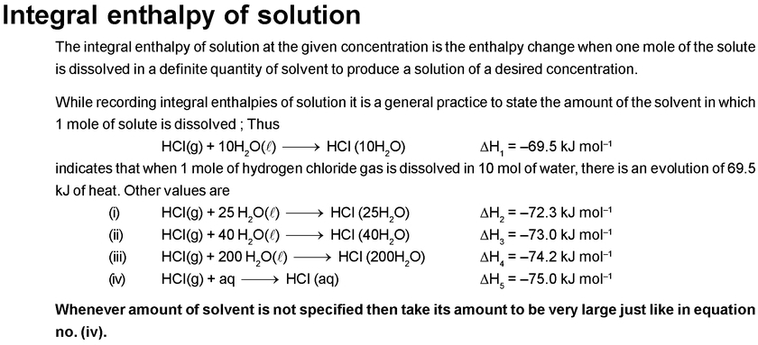 Read more Integral enthalpy of solution